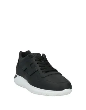 Hogan Leather Low-top Sneakers - Black