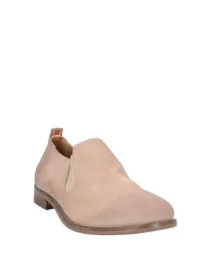 Moma Dark Leather Loafers - Sand