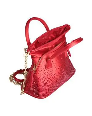 MAISON MARGIELA Handbag In Viscose, Silk, And Leather With Crystals - Red