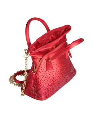 MAISON MARGIELA Handbag In Viscose, Silk, And Leather With Crystals - Red
