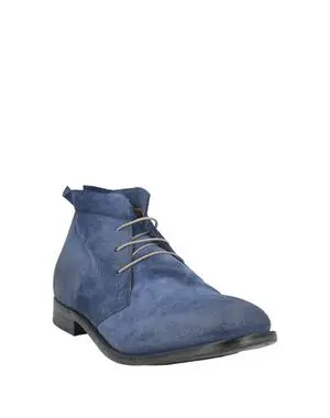 Moma Leather Ankle Boots - Blue