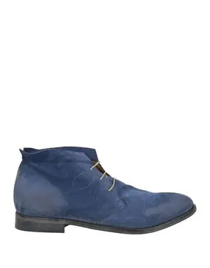 Moma Leather Ankle Boots - Blue