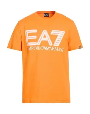 EA7 T-shirt Size Cotton, Elastane - Orange