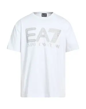 EA7 T-shirt Size Cotton, Elastane - White