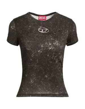 DIESEL® Logo-print Two-tone T-shirt - Grey