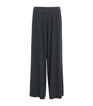 L'Agence Stretch-knit Milly Wide-leg Trousers