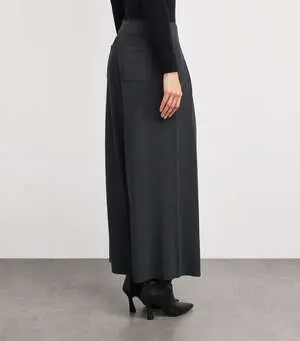 L'Agence Stretch-knit Milly Wide-leg Trousers
