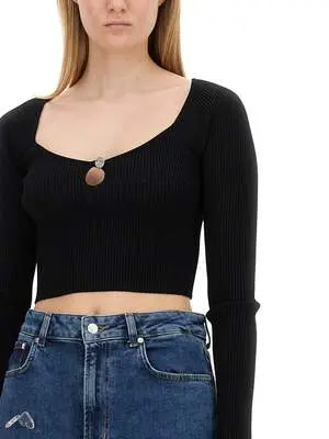Moschino Ribbed Knit Top