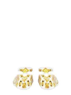 Dolce & Gabbana Printed Ballerinas With Ankle Strap