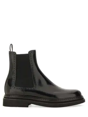 Dolce & Gabbana Brushed Leather Chelsea Boots