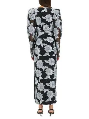 ROTATE BY BIRGER CHRISTENSEN Floral Maxi Dress