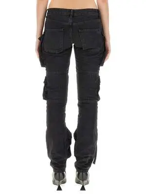 Attico Cargo Jeans - Black