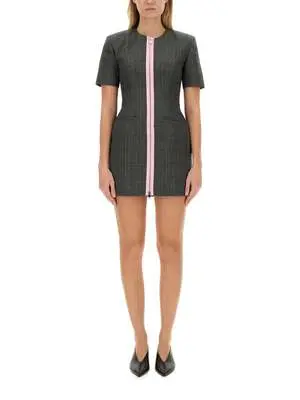 MSGM Virgin Wool Mini Dress