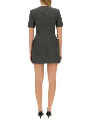 MSGM Virgin Wool Mini Dress