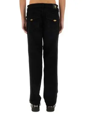 Versace Cotton Straight Leg Jeans