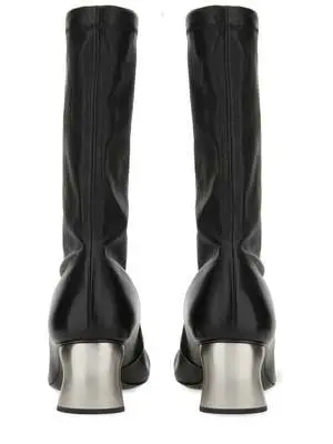 JIL SANDER Leather Mid-calf Boot