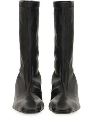 JIL SANDER Leather Mid-calf Boot