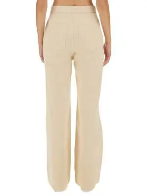 JIL SANDER Flared Pants - Ivory