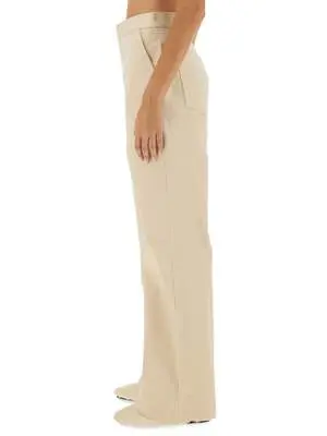 JIL SANDER Flared Pants - Ivory