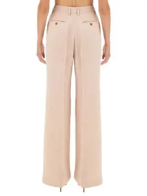 Kiton Satin Wide Leg Trousers
