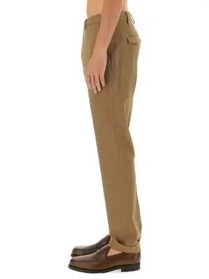 PT TORINO Straight Leg Trousers - Beige