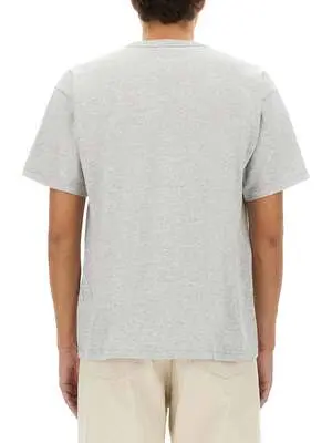 Obey T Shirt With Logo - Grey