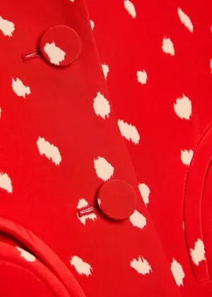 BLAZÉ MILANO Shamo Bolero Polka Dot Silk Jacket