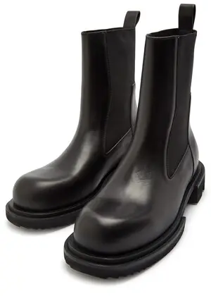 Rick Owens Gabe Leather Chelsea Boots - Black