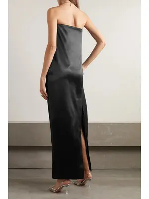 16Arlington Blaise Strapless Crepe And Satin Maxi Dress