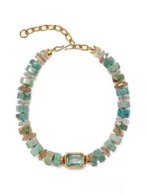 LIZZIE FORTUNATO Beaded Necklace - Gold