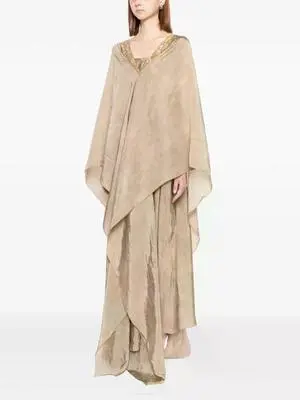 SHATHA ESSA Draped Maxi Dress