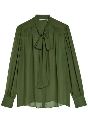 Alice + Olivia Round Neck Blouses