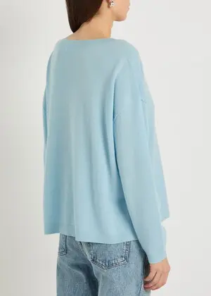 Alice + Olivia Williams V-neck Cashmere-blend Jumper