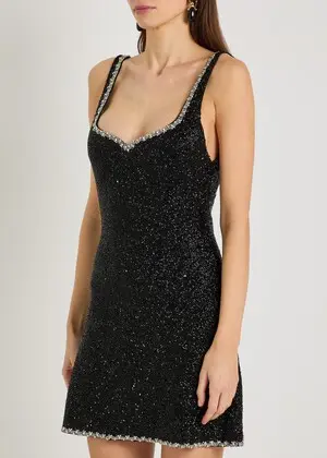 Alice + Olivia Eve Embellished Mini Dress