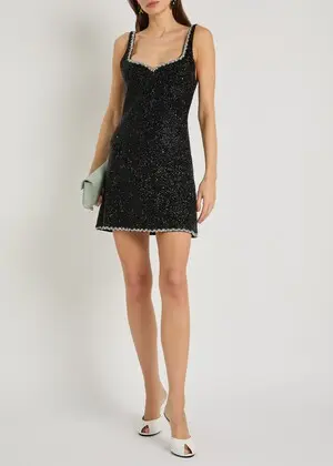 Alice + Olivia Eve Embellished Mini Dress