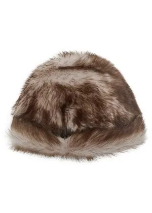 Nour Hammour Louve Shearling Hat - Grey