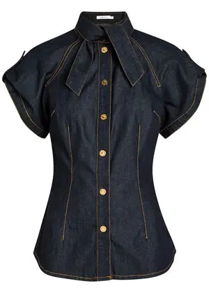 Denim Blouse Blouses