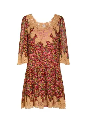 BODE Confetti Floral Silk Mini Dress - Multicoloured 1