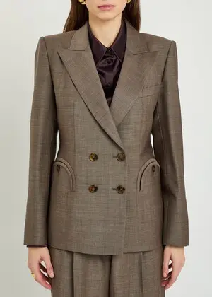 BLAZÉ MILANO Wool-blend Double-breasted Blazer