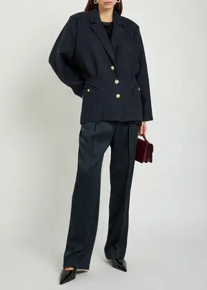 BLAZÉ MILANO Textured Cotton-blend Blazer