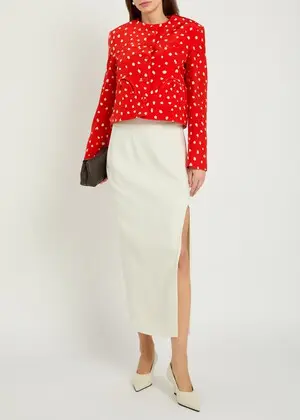 BLAZÉ MILANO Shamo Bolero Polka Dot Silk Jacket