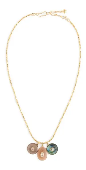 Brinker & Eliza Tripp Charm Necklace - Blush Multi