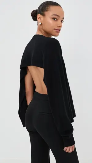 JIL SANDER Cape With Sleeve Pullover