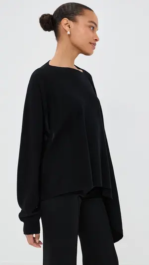 JIL SANDER Cape With Sleeve Pullover