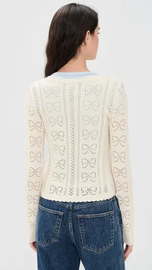 Z Supply Gema Pointelle Knit Cardigan