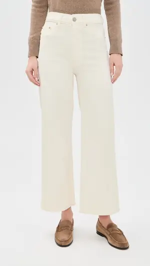 DL1961 Hepburn Wide Leg High Rise Ankle Jeans