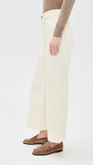 DL1961 Hepburn Wide Leg High Rise Ankle Jeans