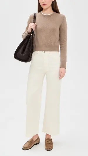 DL1961 Hepburn Wide Leg High Rise Ankle Jeans