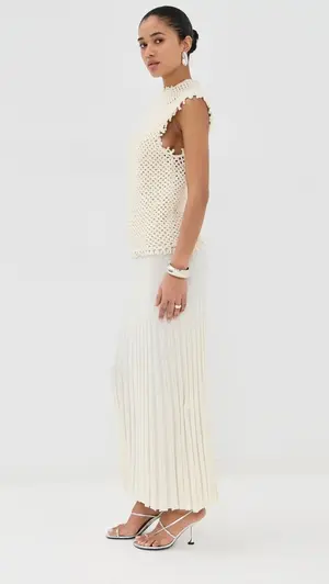 Christopher Esber Lattice Knit Tank Maxi Dress