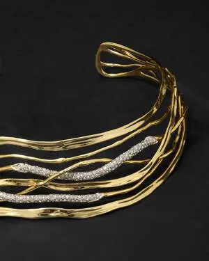 Alexis Bittar Solanales Crystal Woven Collar Necklace